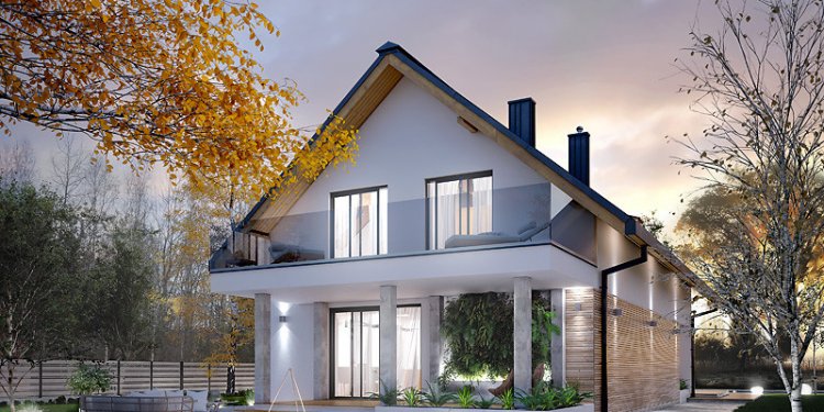 Fabuloasa casa cu mansarda si garaj dublu. Proiect cu planuri si poze